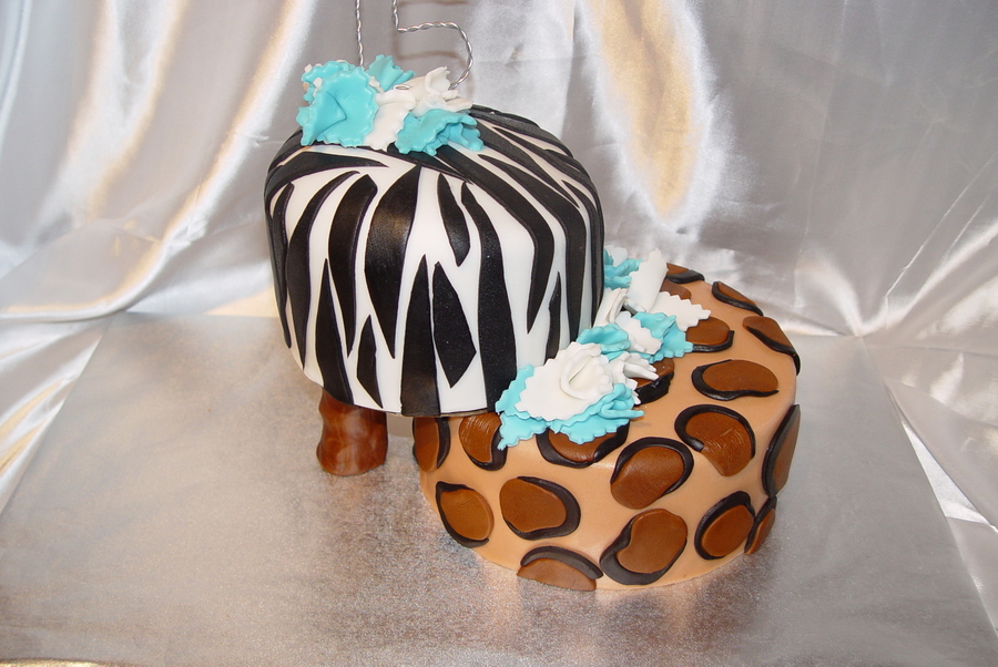 Zebra Birthday Cake - CakeCentral.com