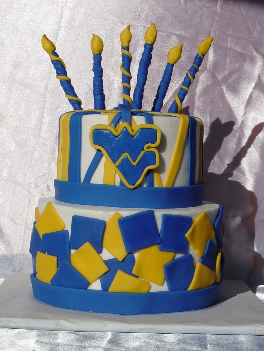 Wvu Football Cake - CakeCentral.com