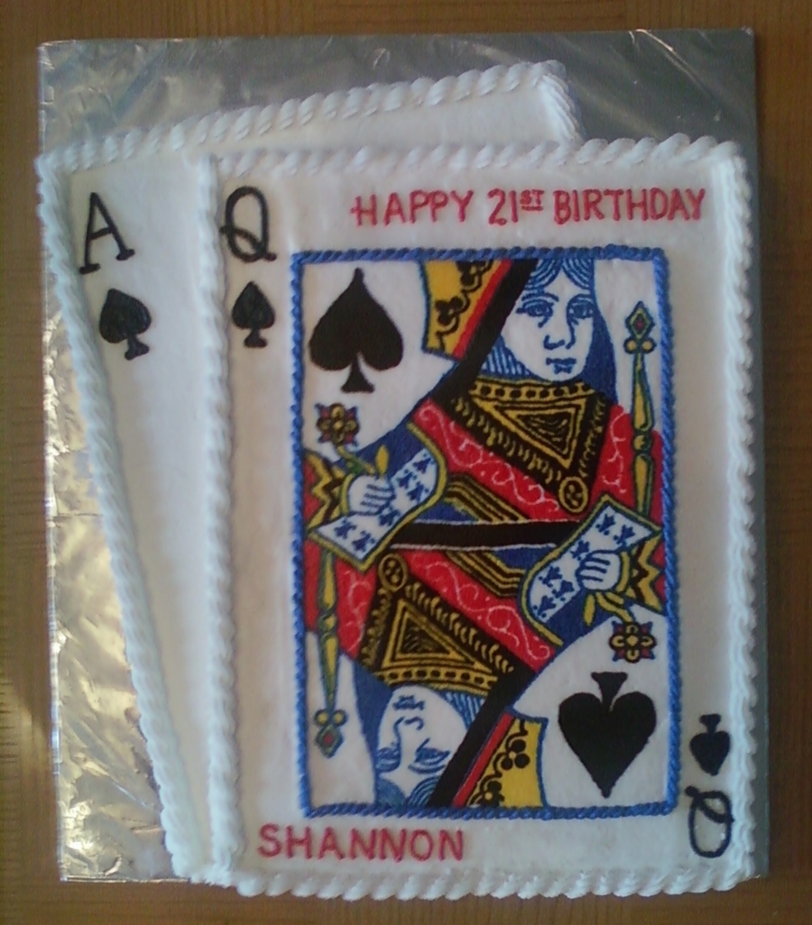 21St Birthday Blackjack (21) Cake - CakeCentral.com