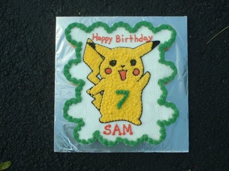 Pokemon Pikachu Cupcake Cake - CakeCentral.com