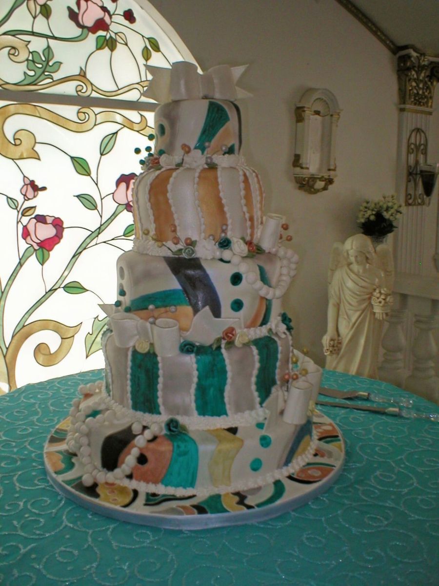 Ribbons And Pearls Mosaic - CakeCentral.com