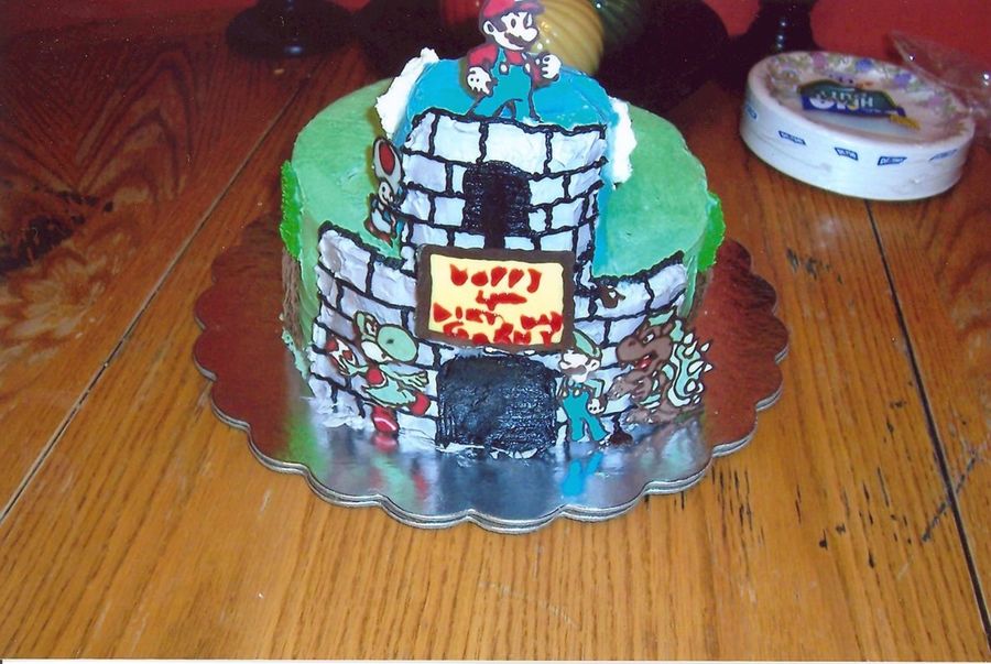Grant's Mario Bros. Cake - CakeCentral.com