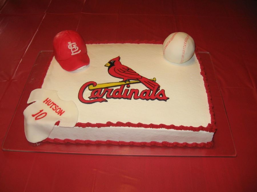 St. Louis Cardinal Birthday Cake - CakeCentral.com