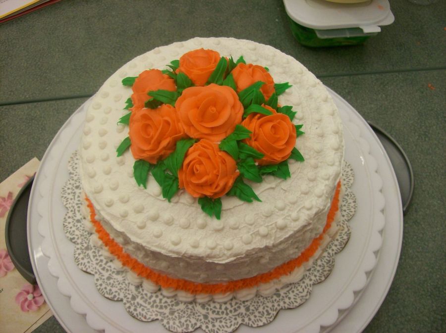 Wilton Course 1 Final Cake - CakeCentral.com