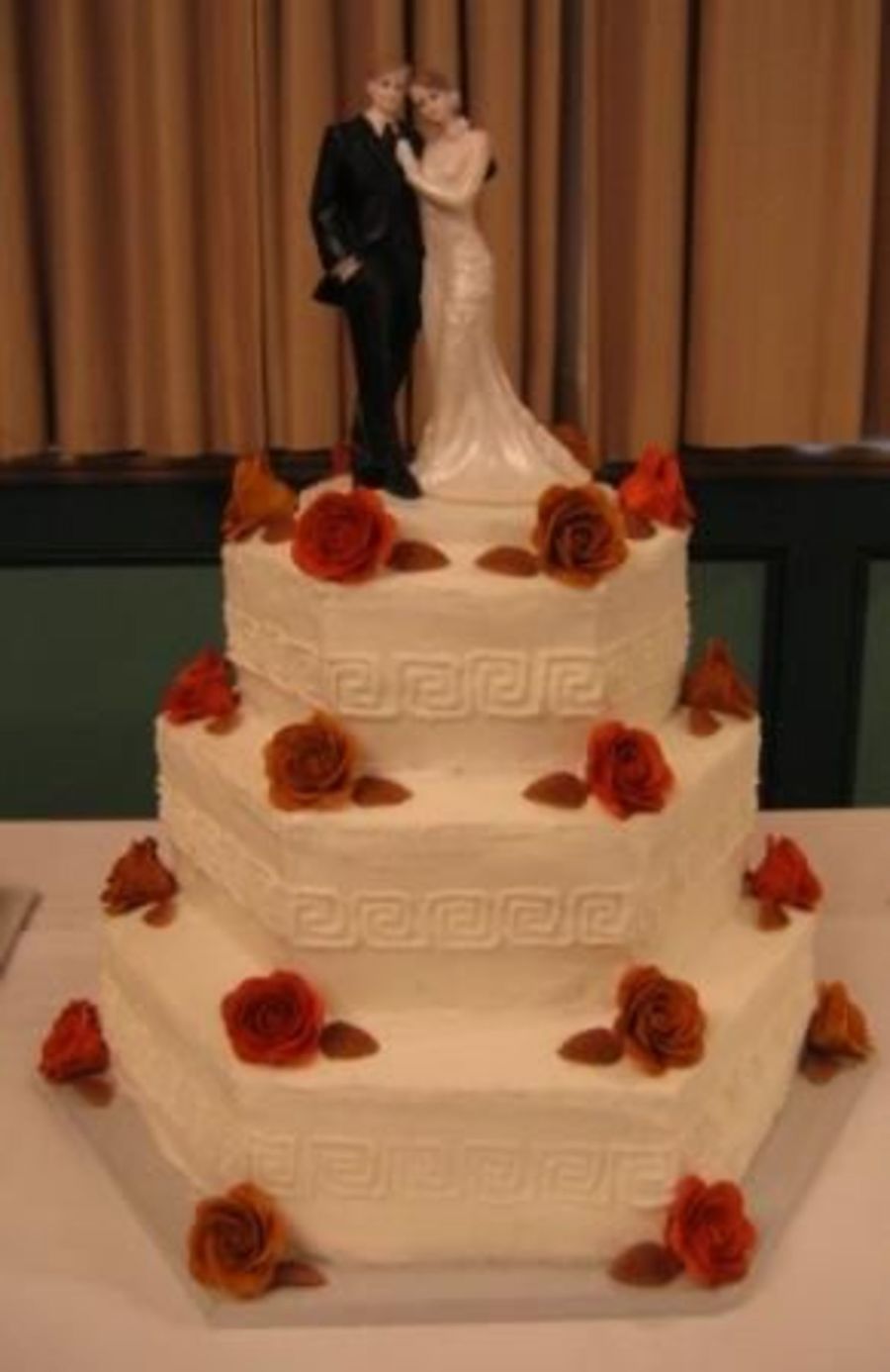 Hexagon Wedding Cake - CakeCentral.com