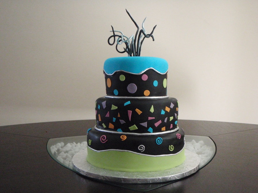 Colorfull Black - CakeCentral.com