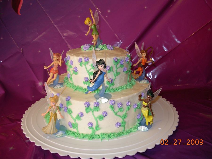 Tinkerbell Cake - CakeCentral.com