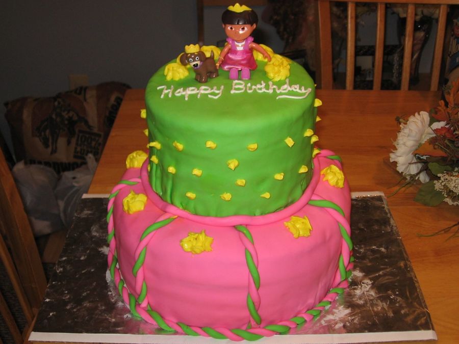 Dora Princess Cake - CakeCentral.com