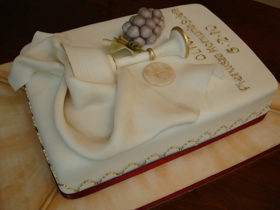 First Holy Communion Cake - CakeCentral.com
