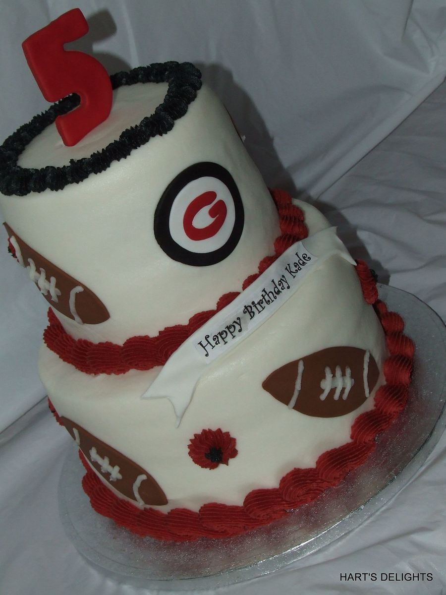 Georgia Bulldog Birthday Cake - CakeCentral.com