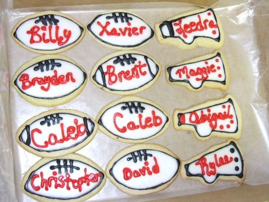 Football And Megaphone Cookies - CakeCentral.com