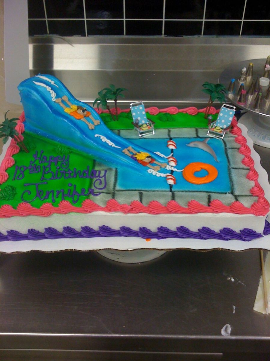 Water Slide Cake - CakeCentral.com