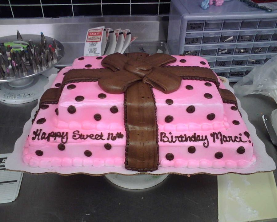 Stacked Present Cake - CakeCentral.com