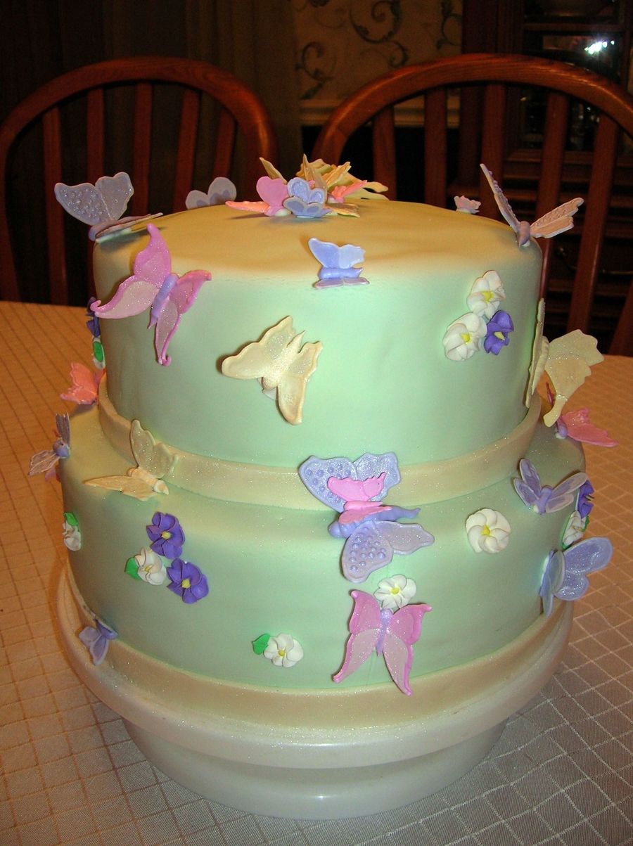 60Th Birthday Butterfly Cake - CakeCentral.com