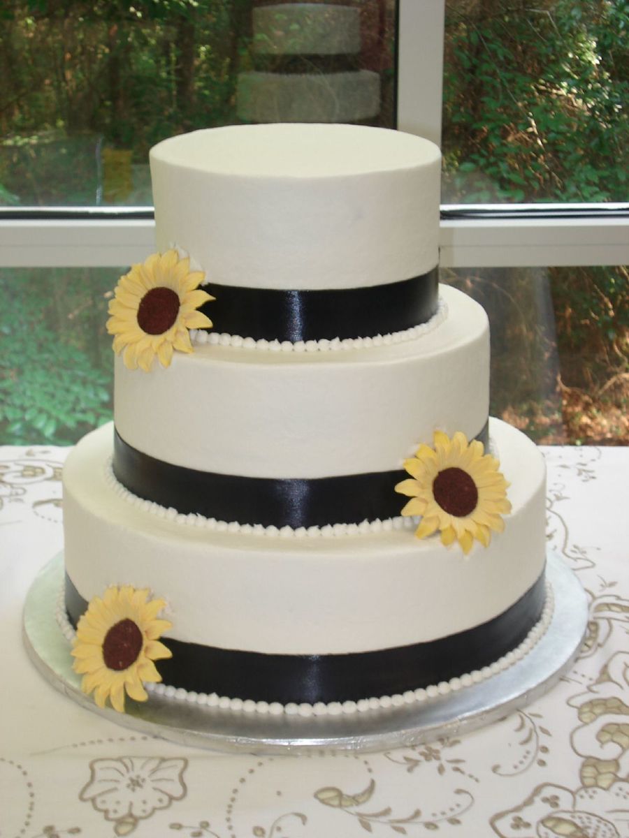 Sunflower Wedding - CakeCentral.com