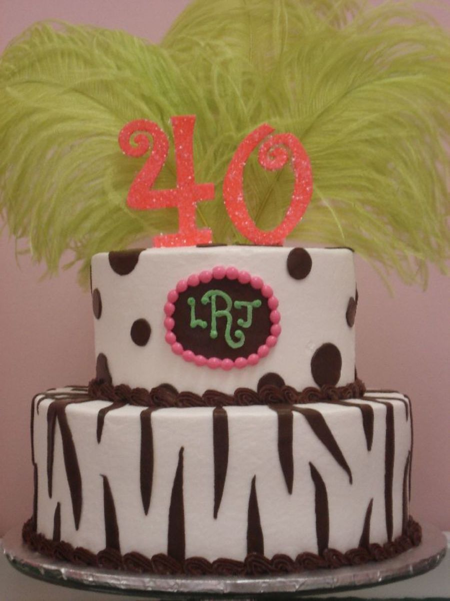 Zebra And Dots - CakeCentral.com