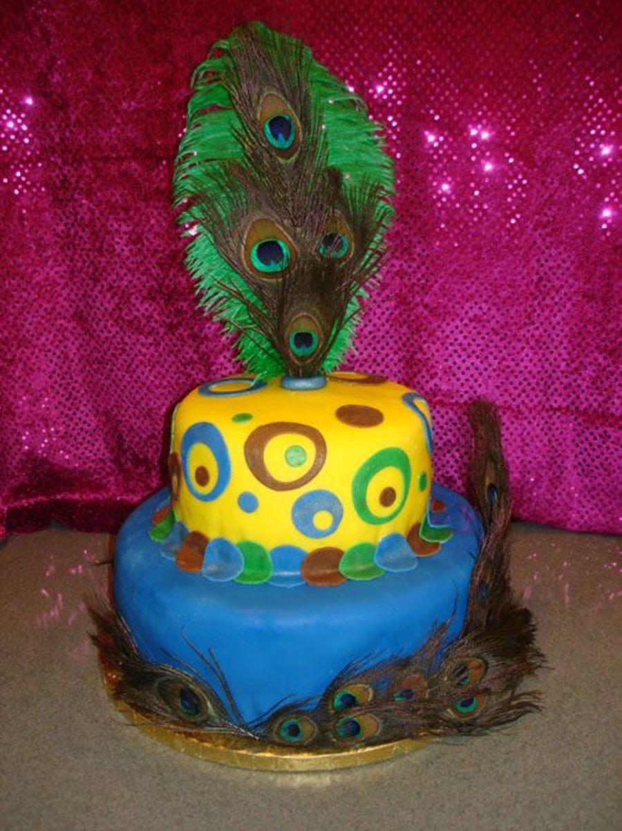 Peacock Cake - CakeCentral.com