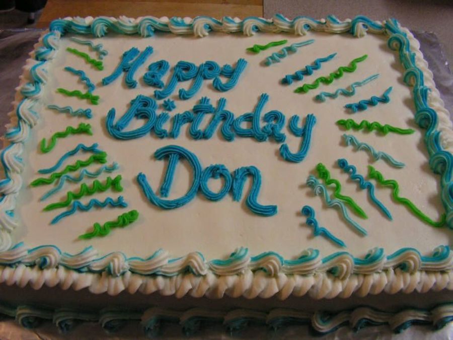 Simple Sheet Cake - CakeCentral.com