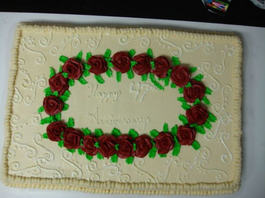 47Th Anniversary - CakeCentral.com
