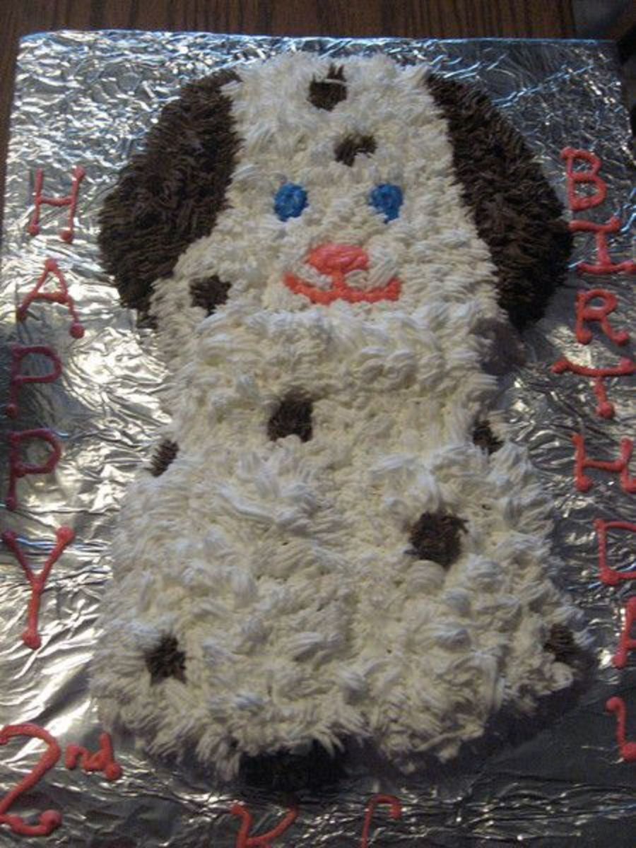 Puppy With Spots Birthday Cake - CakeCentral.com