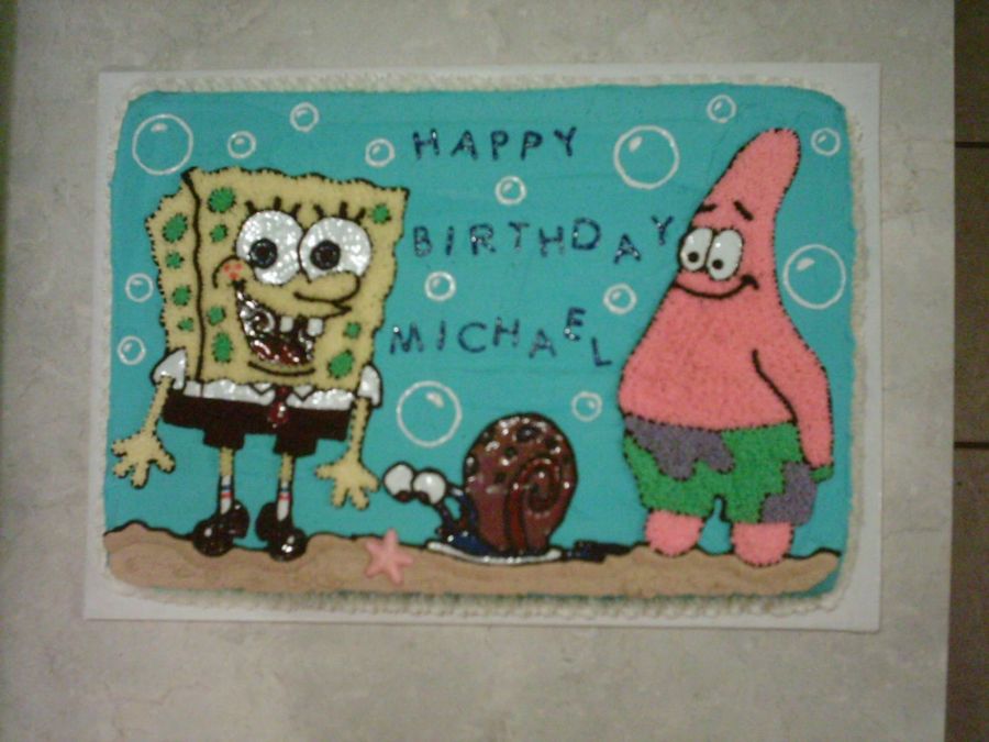 Spongebob And Patrick Cake - CakeCentral.com