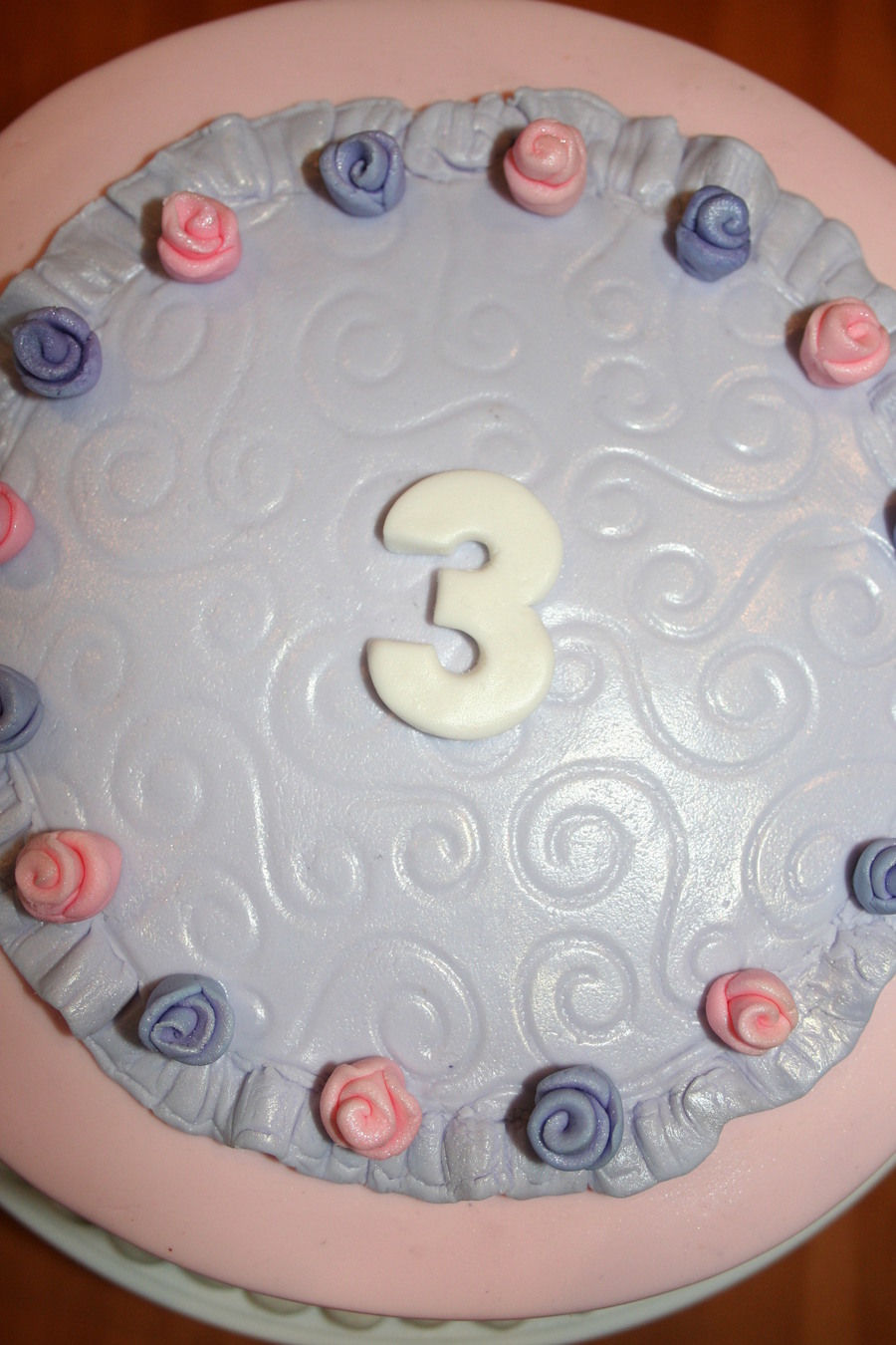 Pink Rose Birthday Cake - CakeCentral.com