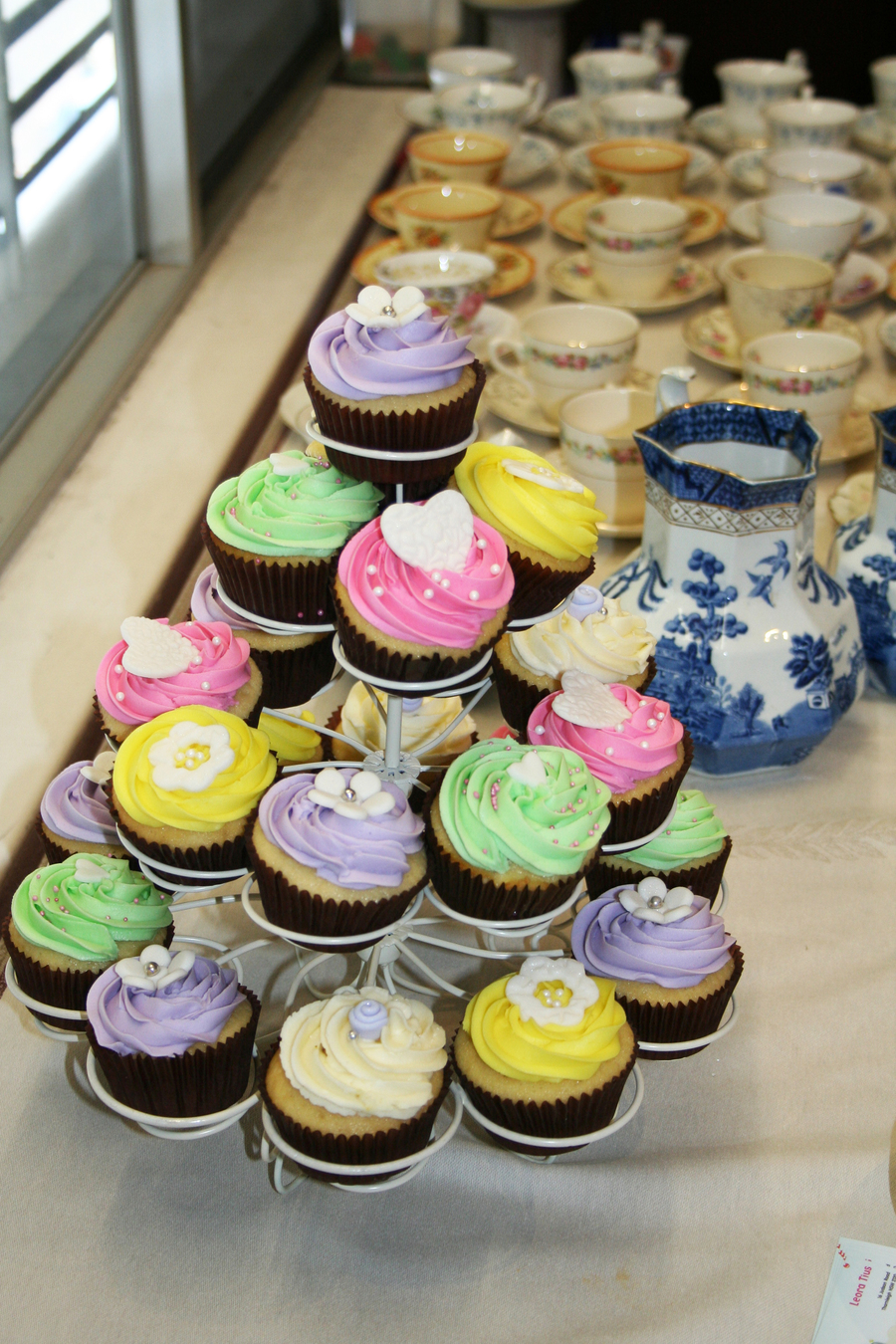 High Tea Cupcake Tower - CakeCentral.com