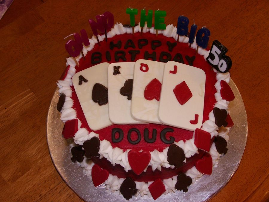 Playing Cards Birthday Cake - CakeCentral.com