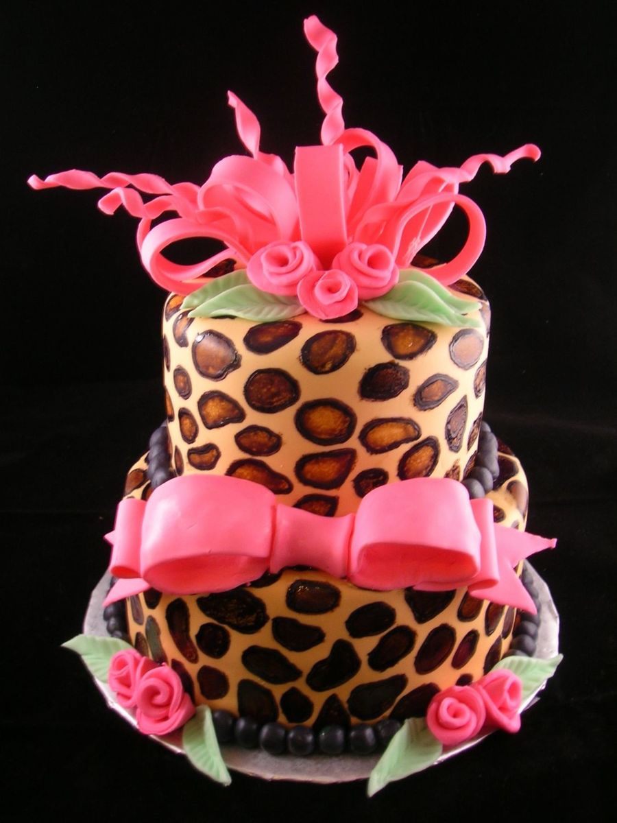 Leopard Cake - CakeCentral.com
