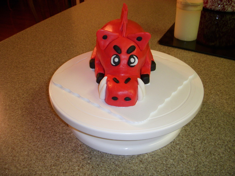 Razorback Birthday Cake - CakeCentral.com