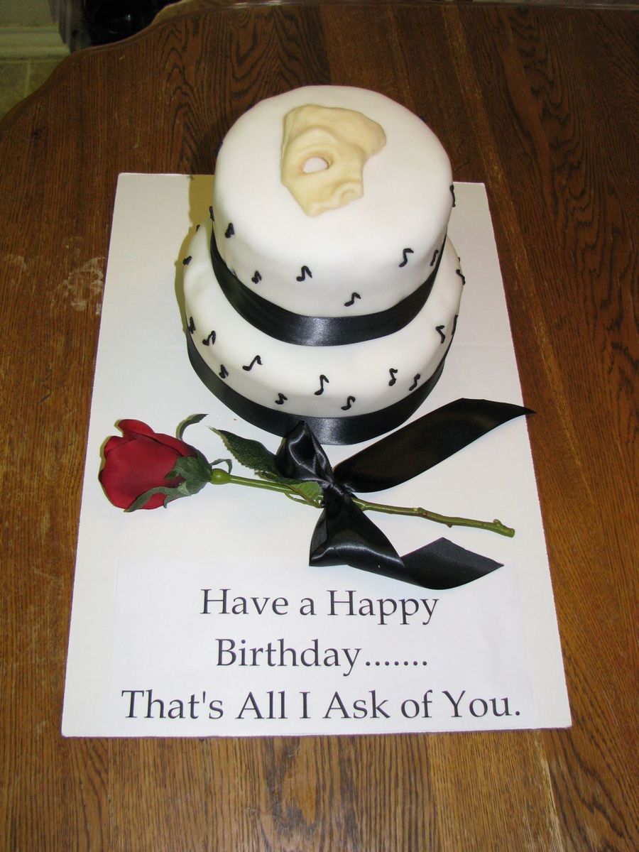 Phantom Of The Opera Birthday - CakeCentral.com