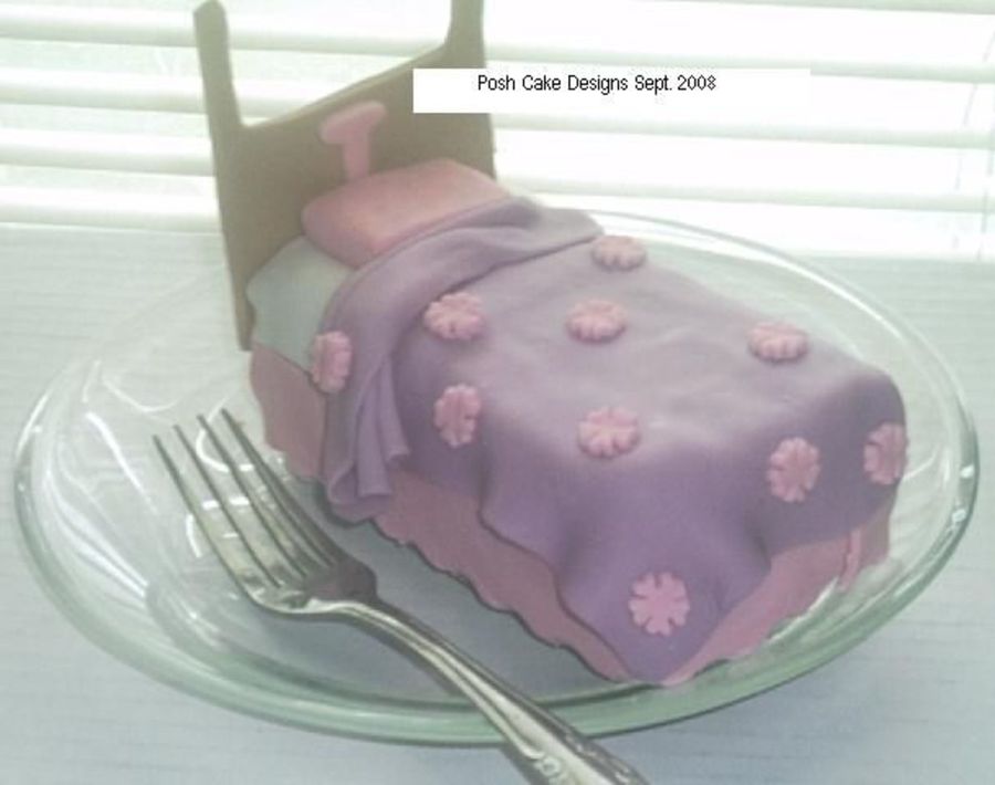 Slumber Party Sleep Over Bed Mini Cake - CakeCentral.com