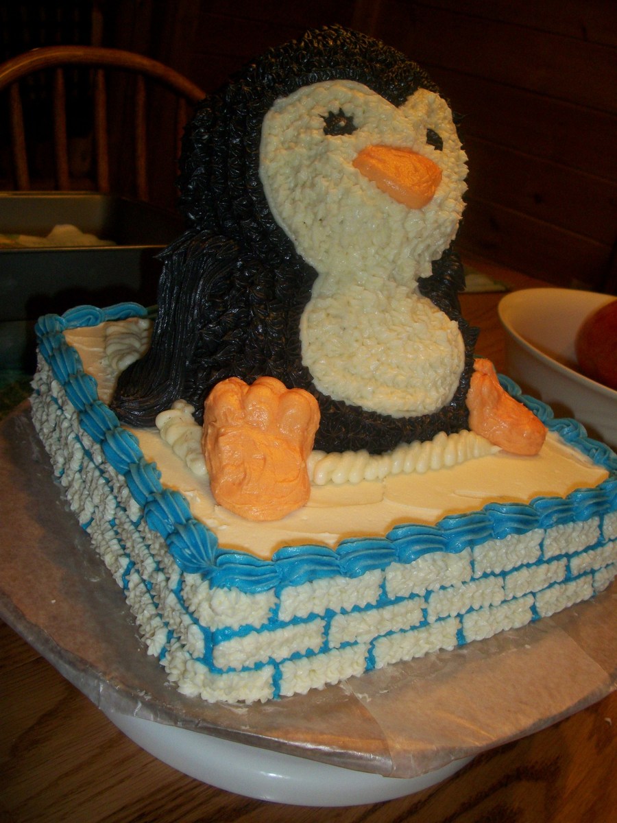 My First 3D Penguin - CakeCentral.com