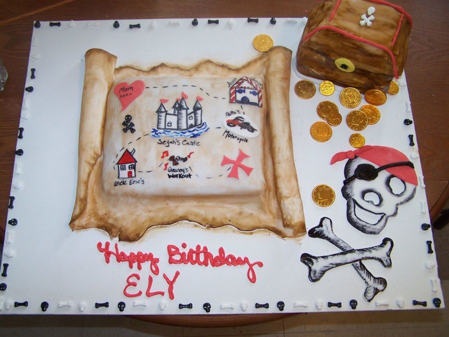 Pirate Treasure Map - CakeCentral.com