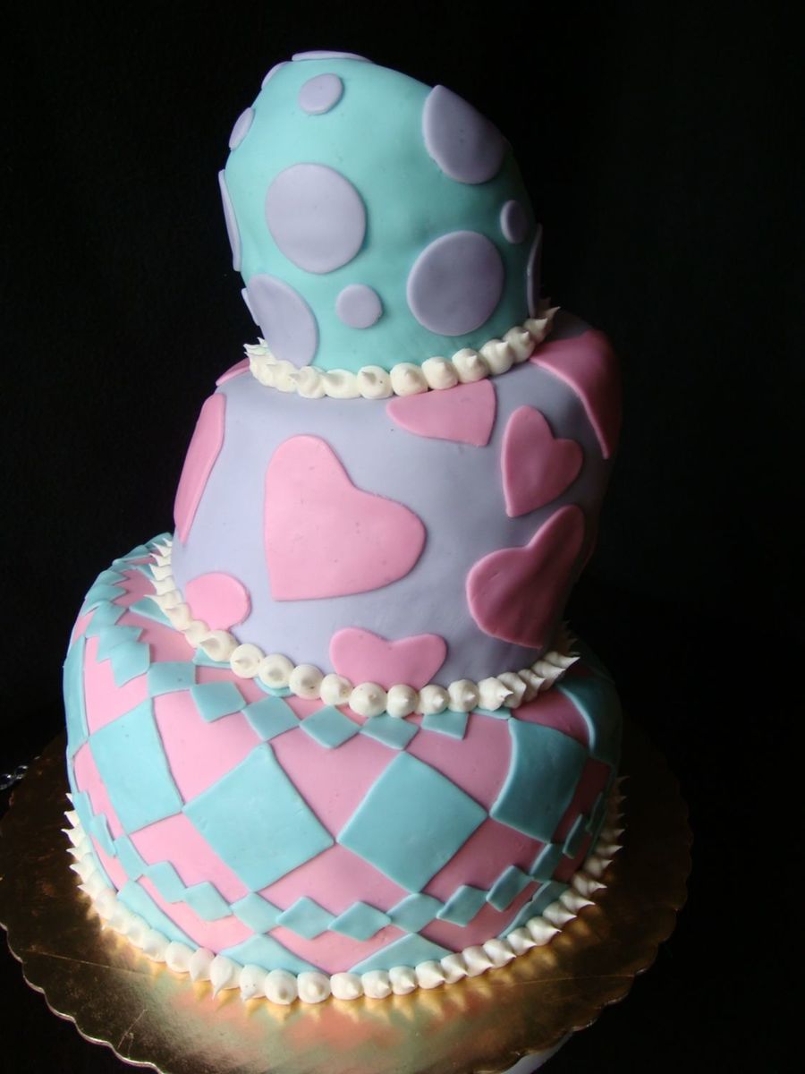 Topsy Turvy Birthday Cake - CakeCentral.com