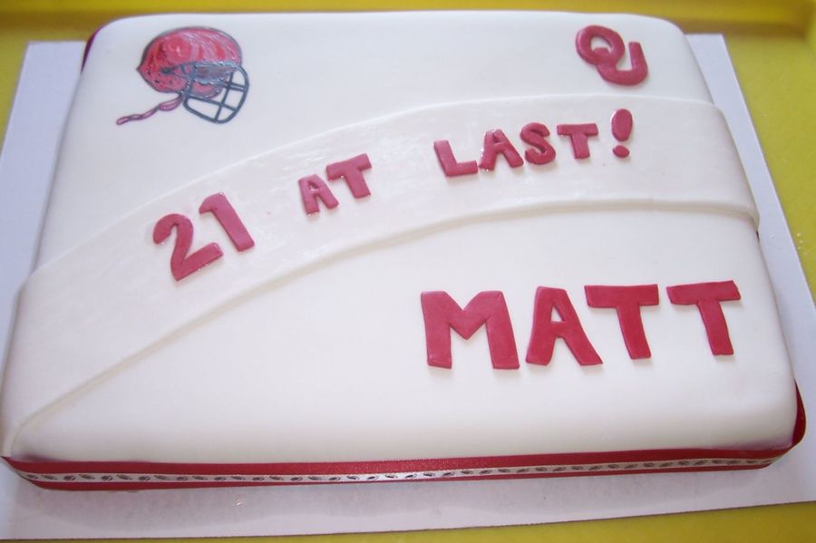 Ou Sooners Cake - CakeCentral.com