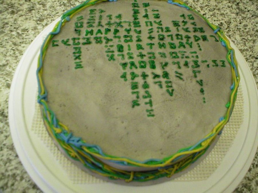 Matrix Birthday Cake - CakeCentral.com