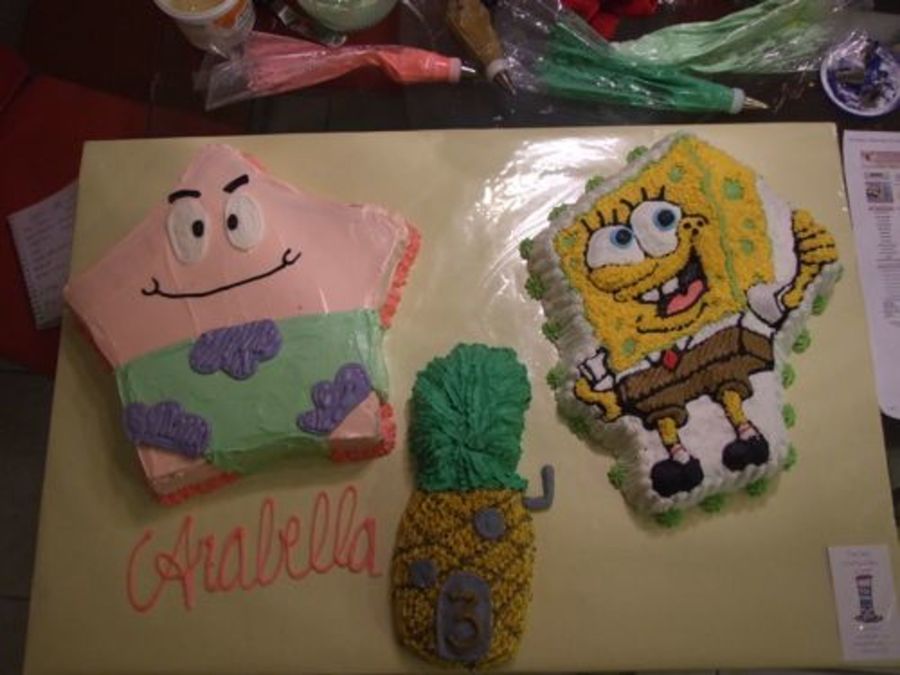 Spongebob, Patrick & Pineapple - CakeCentral.com