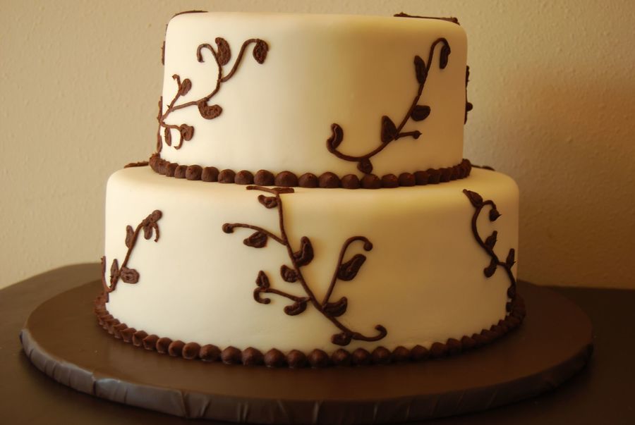 Chocolate Ganache Wedding Cake - CakeCentral.com