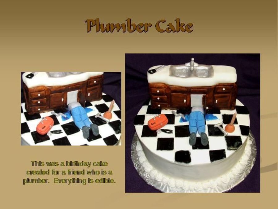 Plumber's Birthday Cake - CakeCentral.com