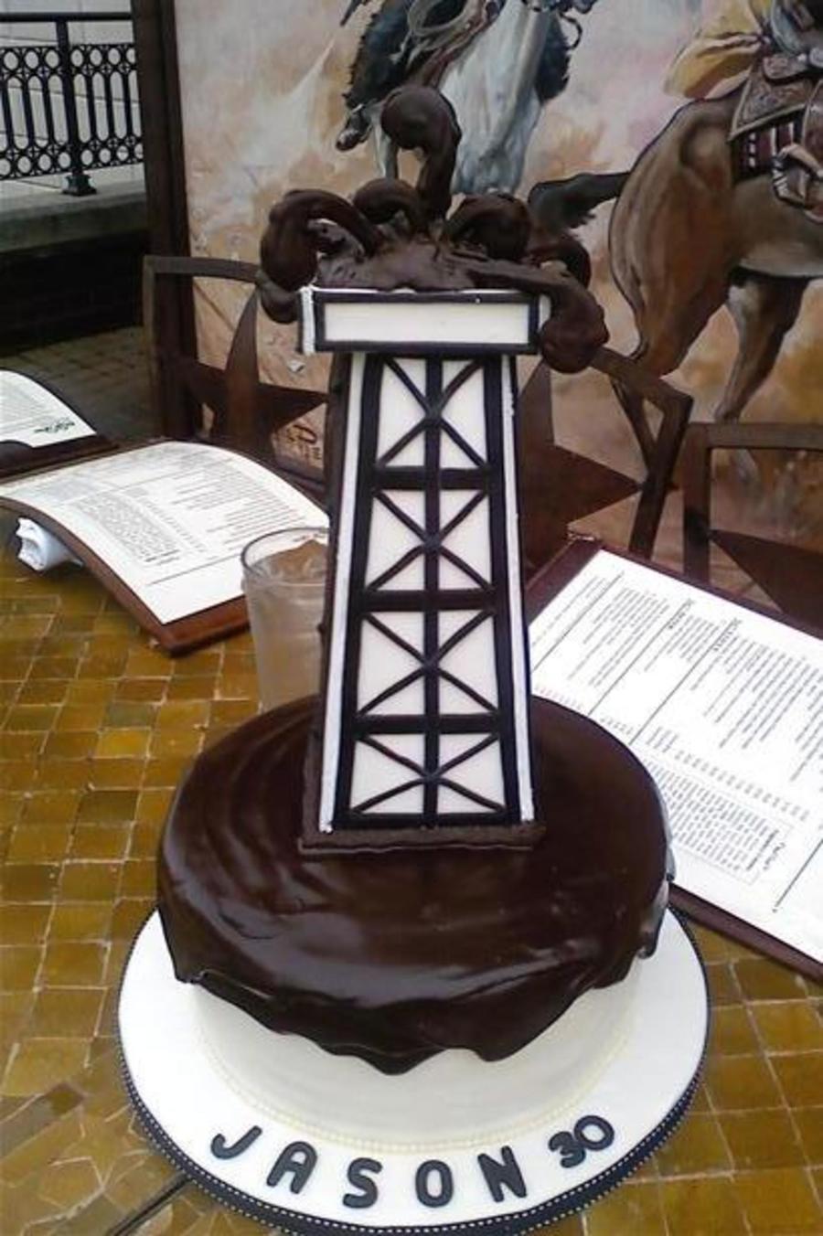 Oil Rig Cake - CakeCentral.com