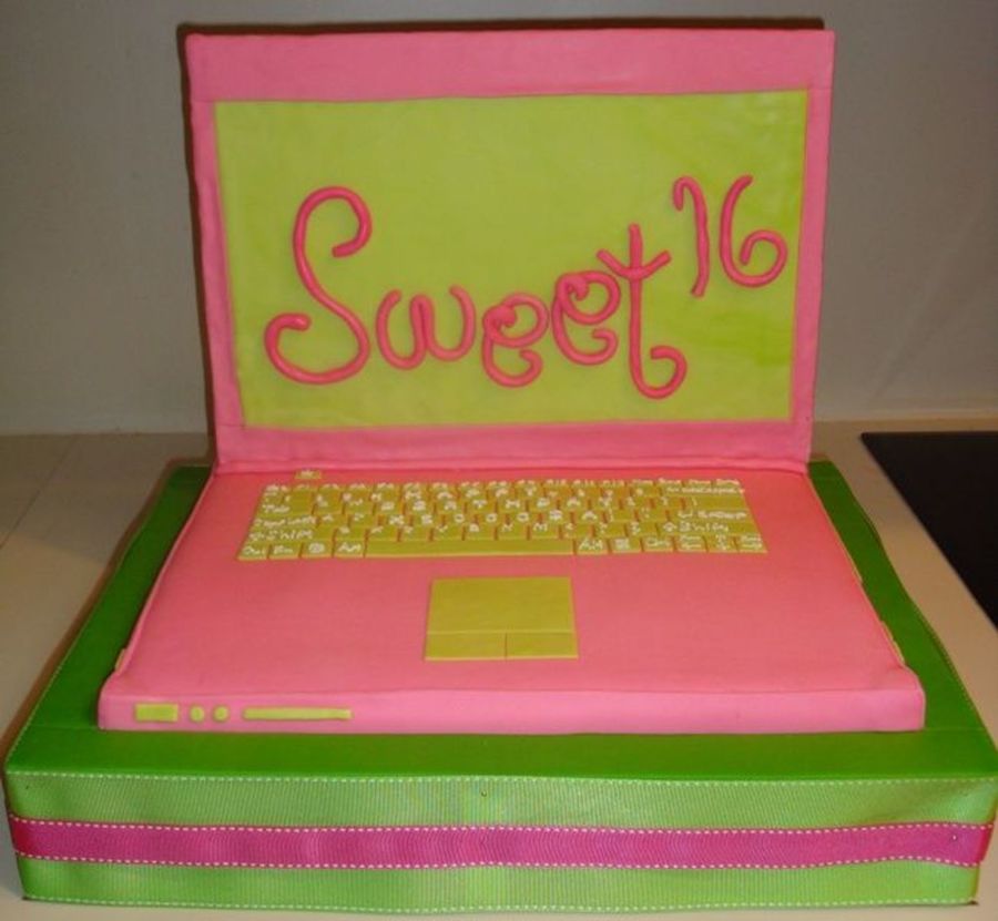Laptop Cake - CakeCentral.com