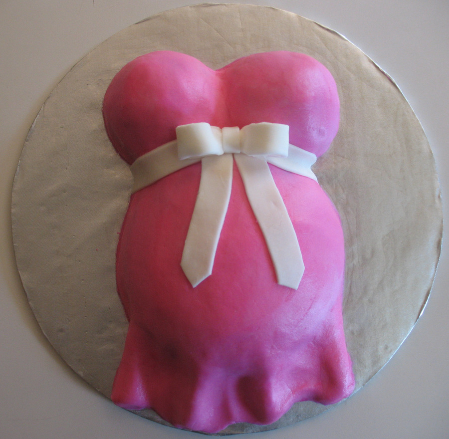 Pregnant Belly Cake - CakeCentral.com