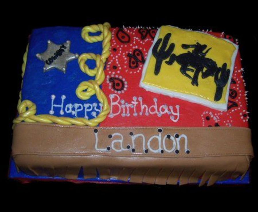 Cowboy Birthday Cake - CakeCentral.com