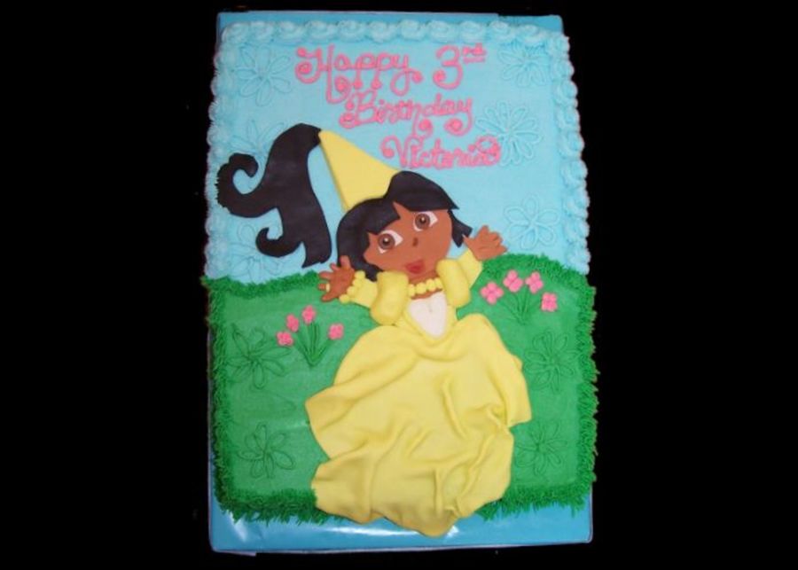 Princess Dora Birthday Cake - CakeCentral.com