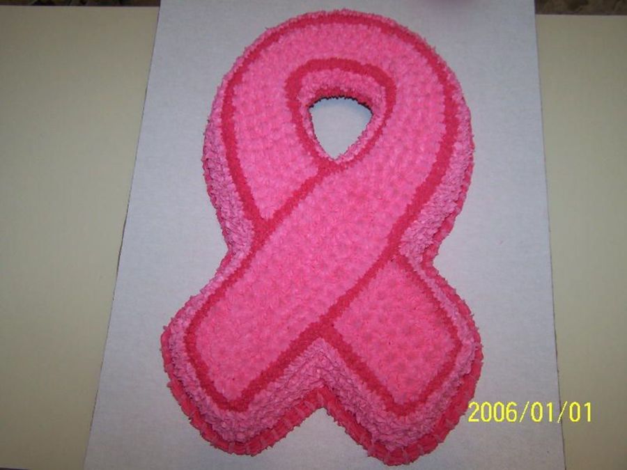 Breast Cancer Awareness Ribbon Cake - CakeCentral.com