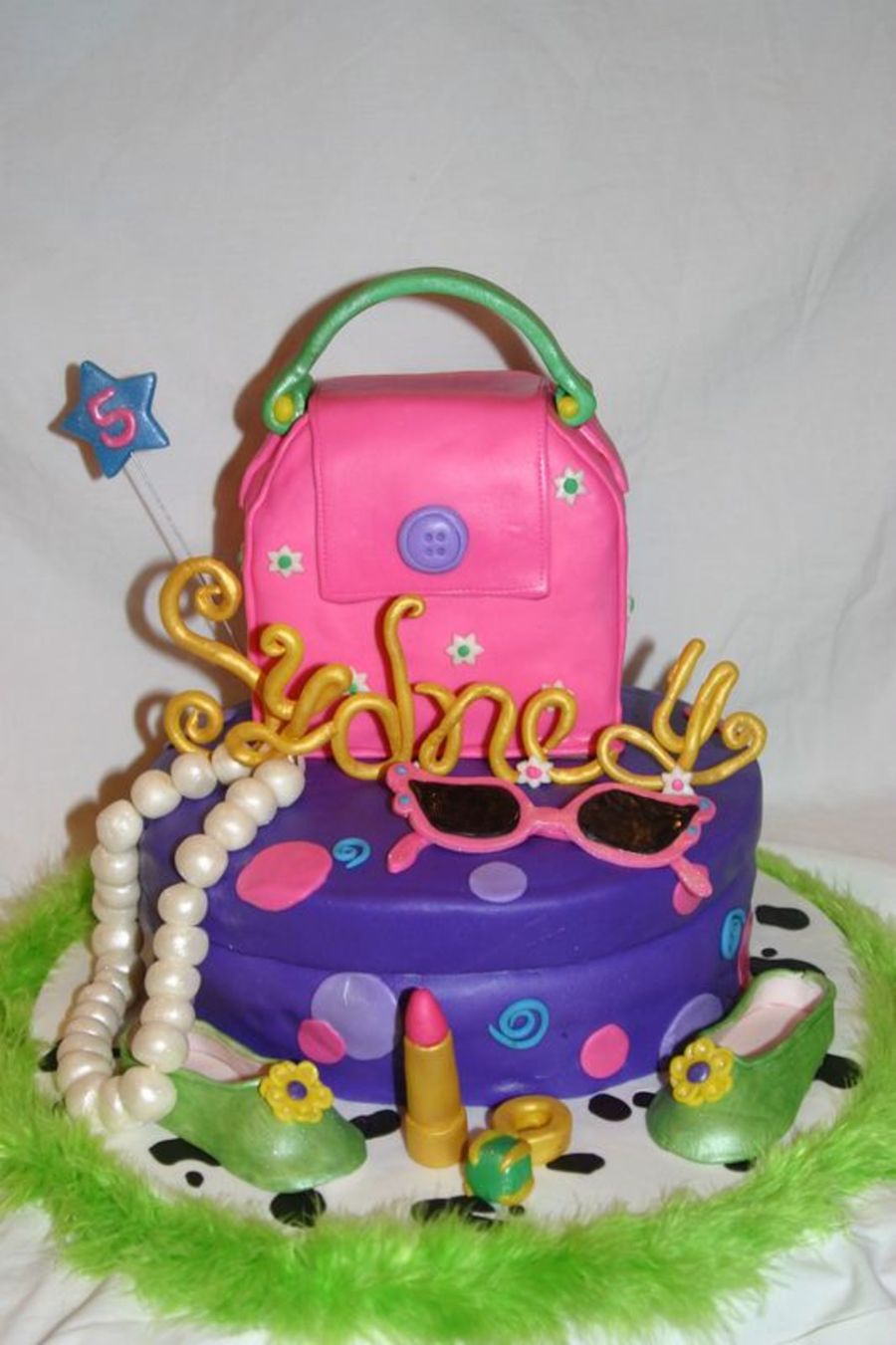 Sydney's Fancy Nancy Cake - CakeCentral.com