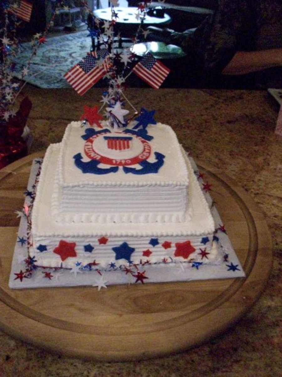 Brit's Uscg Cake - CakeCentral.com