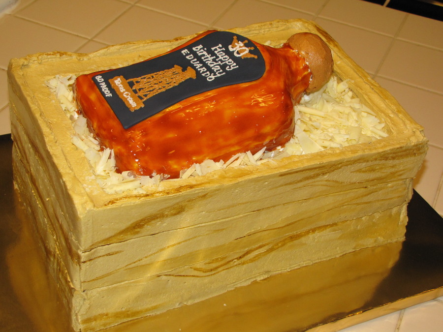 Whisky Bottle Cake - CakeCentral.com