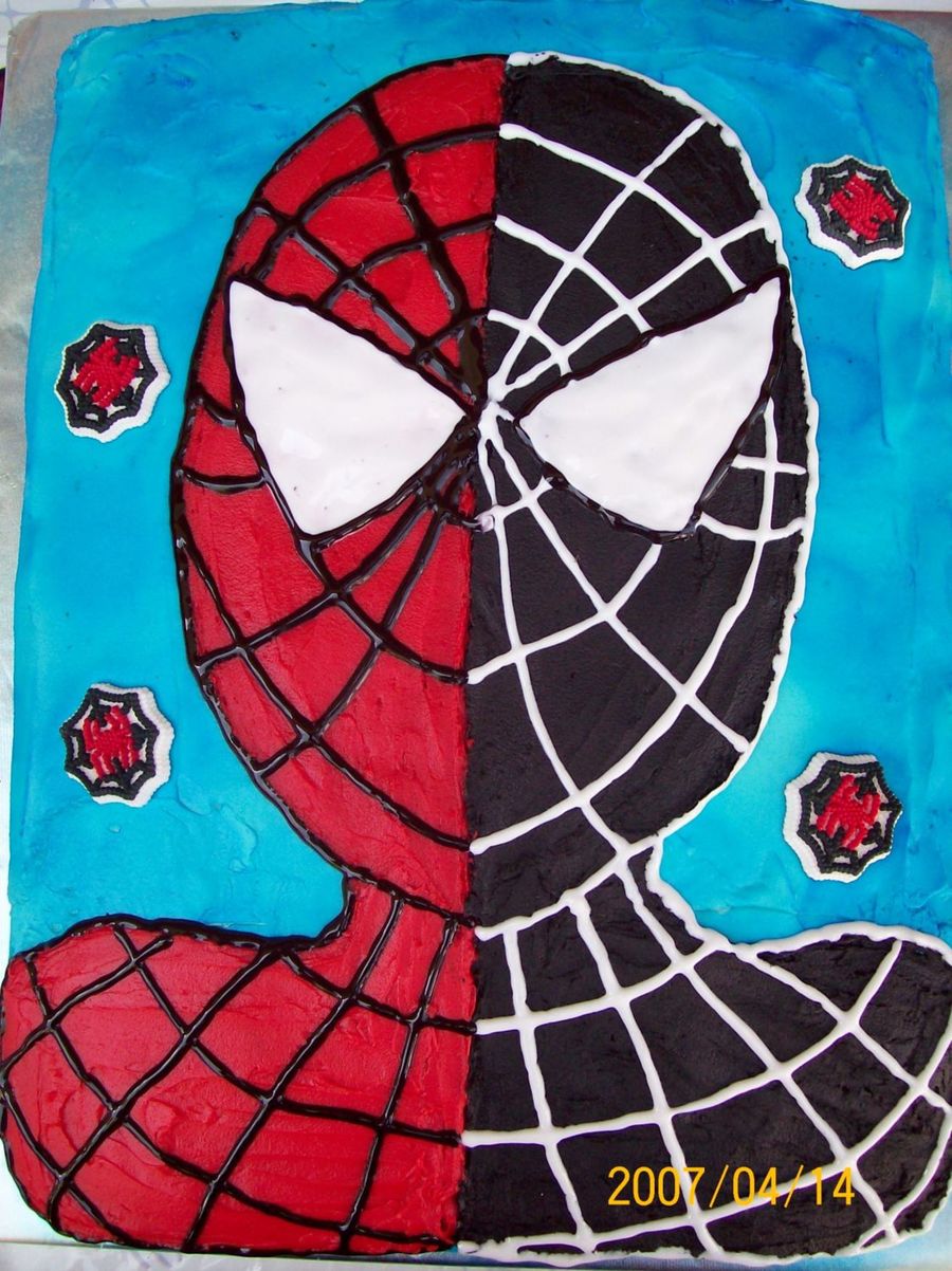 Two Faced Spidey - CakeCentral.com